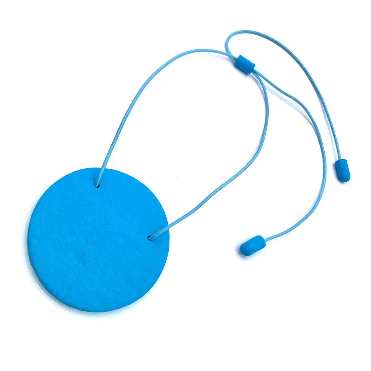 Turquoise Statement Necklace Lightweight Polymer Clay Cassandra 4405